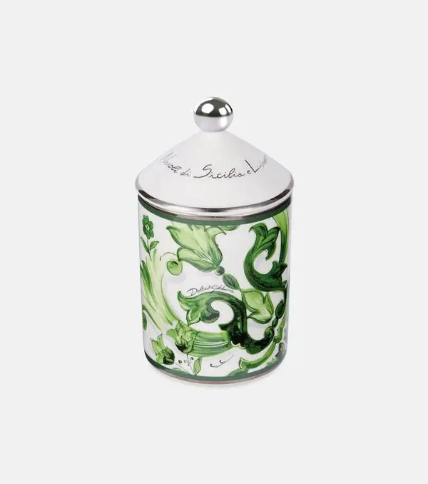Dolce & Gabbana Majolica Porcelain Scented Candle - Green