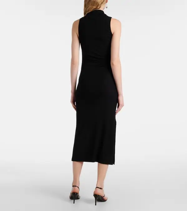 COURREGES Draped Maxi Dress - Black
