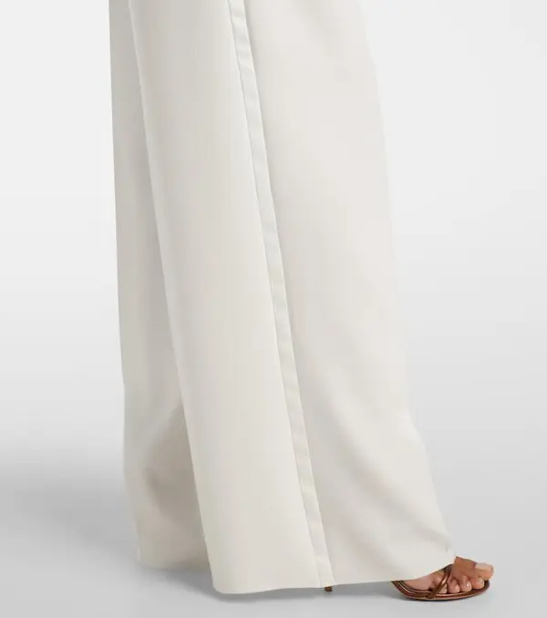 Max Mara Abetone High-rise Wide-leg Pants - Black