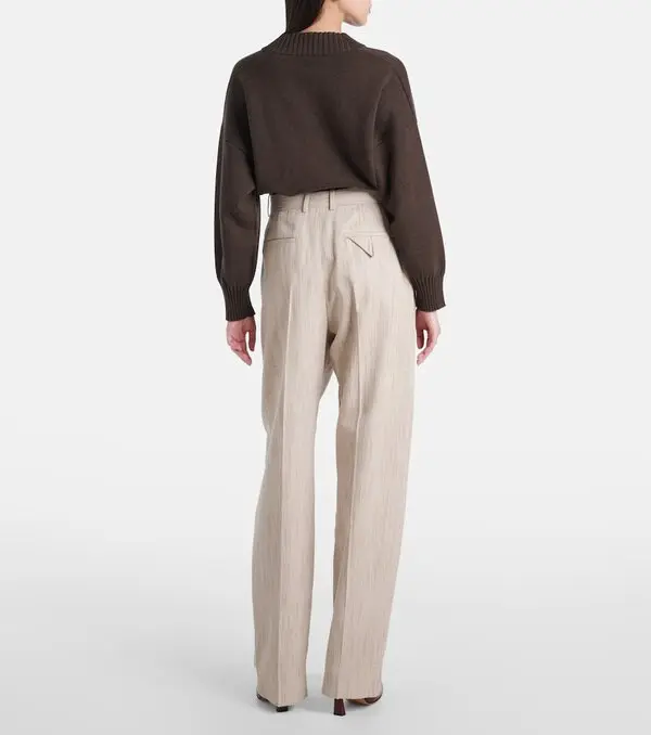 Bottega Veneta High-rise Tapered Trousers