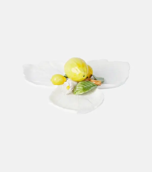LES-OTTOMANS Lemon Ceramic Tray - Multicoloured