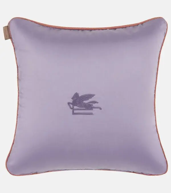 Etro Maranta Paisley Cotton Cushion - Multicoloured