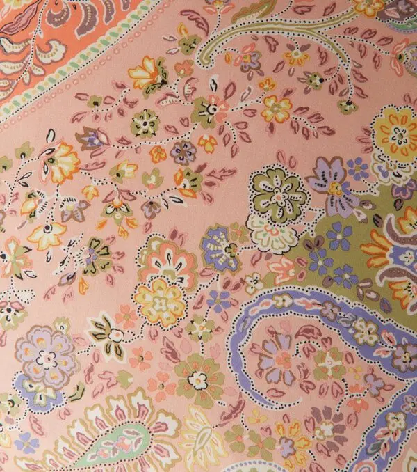 Etro Maranta Paisley Cotton Cushion - Multicoloured