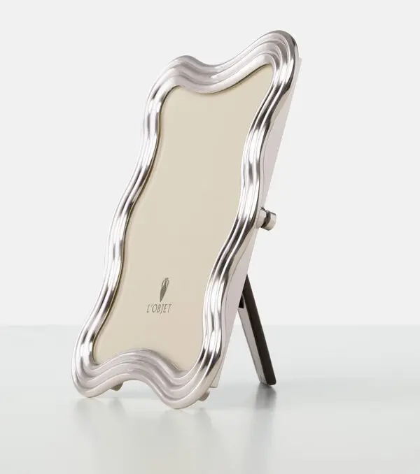 L'Objet Ripple Platinum-plated Picture Frame