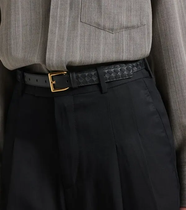 bottega veneta - Bottega Veneta Intrecciato Leather Belt