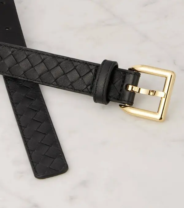 bottega veneta - Bottega Veneta Intrecciato Leather Belt