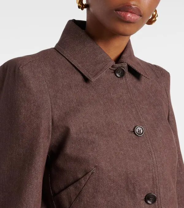 Max Mara Carpa Cropped Jacket - Brown