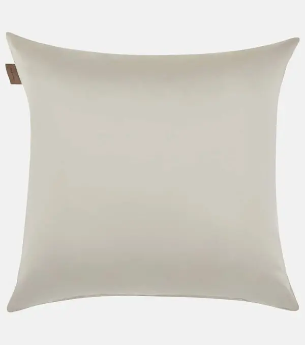 Etro Bloom Embroidered Cotton Cushion - Neutrals