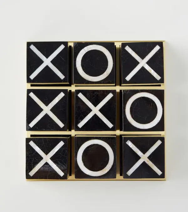 L'Objet Tic Tac Toe Decorative Object - Multicoloured