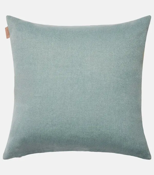 Etro Pegaso Embroidered Linen Cushion - Blue