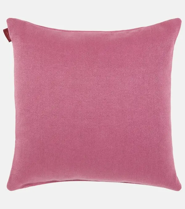 Etro Pegaso Embroidered Linen Cushion - Pink