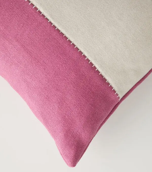 Etro Pegaso Embroidered Linen Cushion - Pink