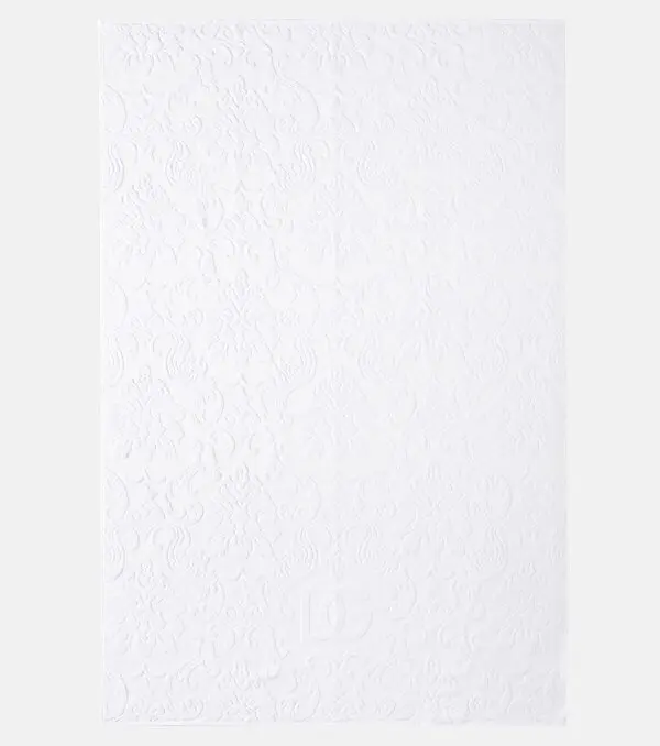 Dolce & Gabbana Set Of 5 Jacquard Cotton Terry Towels - White