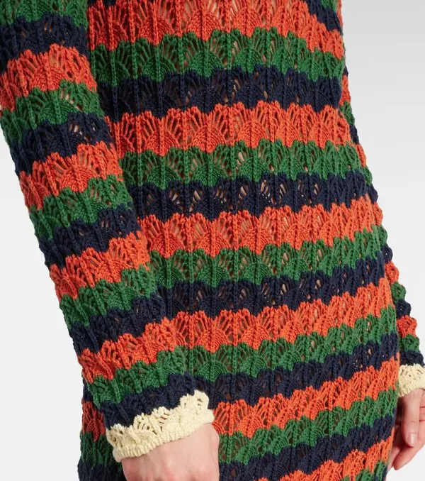 La DoubleJ Perry Crochet Cotton Polo Dress