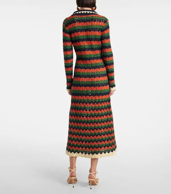 La DoubleJ Perry Crochet Cotton Polo Dress