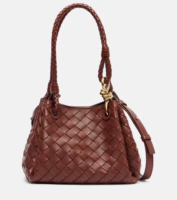 Bottega Veneta Small Intrecciato Leather Tote Bag - Brown