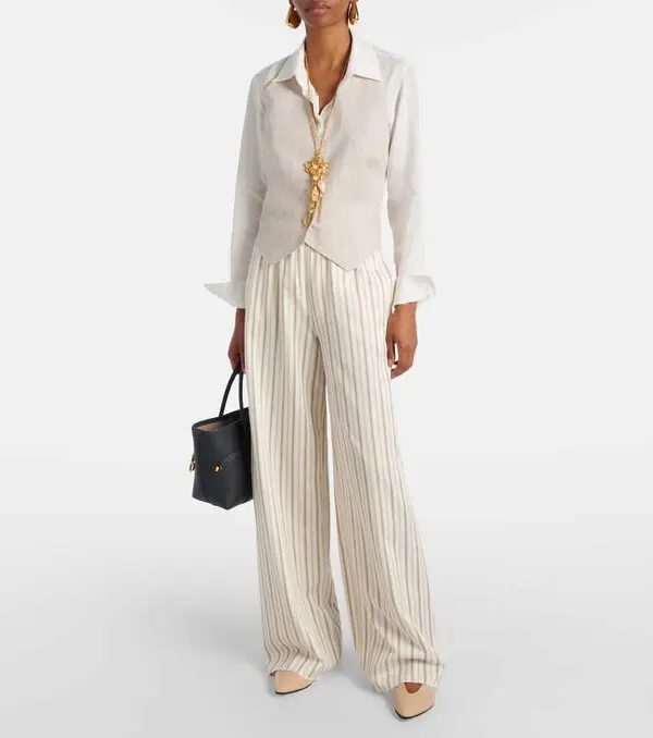 Max Mara Sauro Linen Vest - White