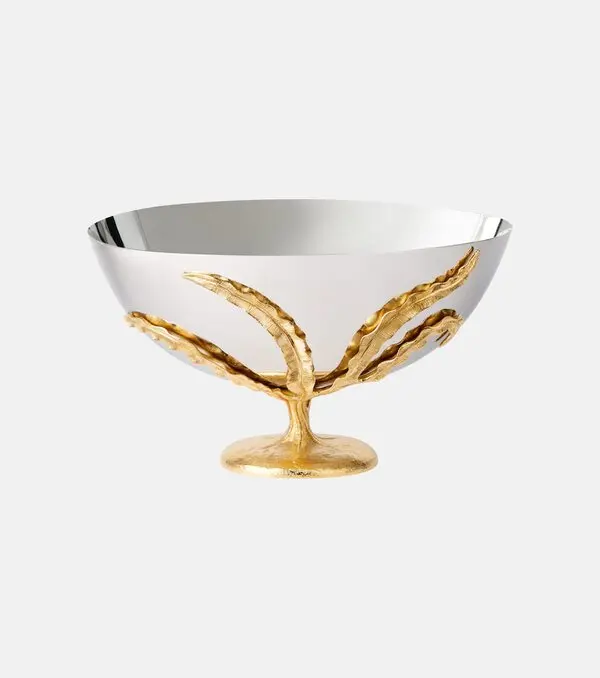 L'Objet Fern Large 24kt Gold-plated Bowl - Silver
