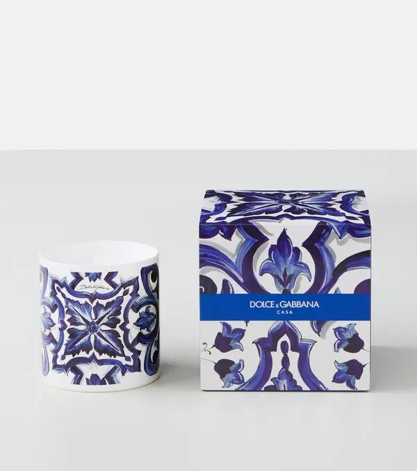 Dolce & Gabbana Sicilian Neroli And Lemon Scented Candle - Blue
