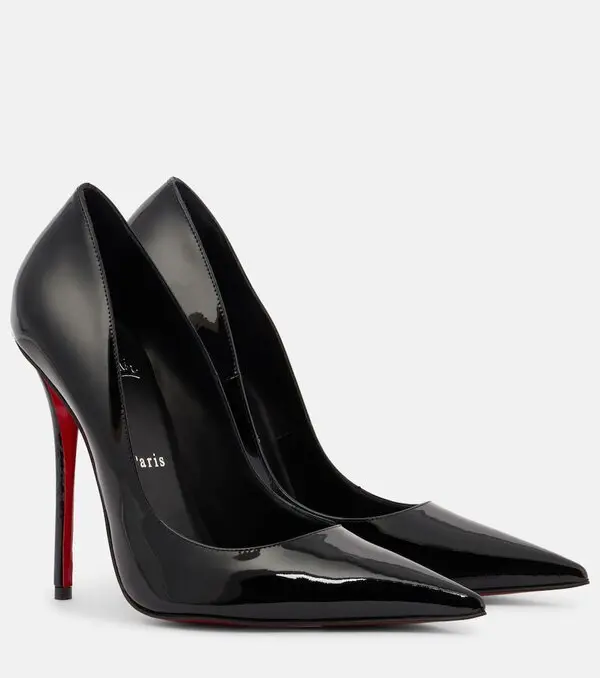 CHRISTIAN LOUBOUTIN Miss Z 120 Patent Leather Pumps - Black