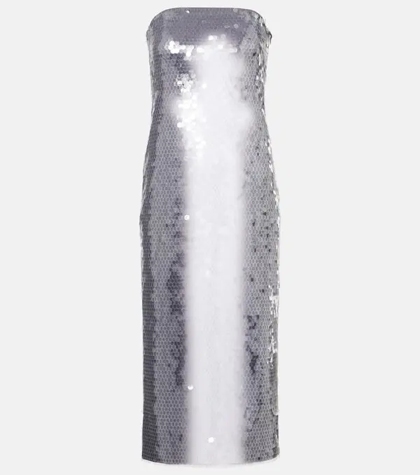 Sportmax Sequined Jersey Midi Dress