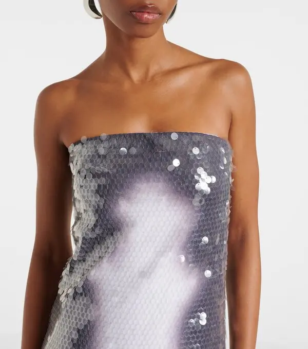 Sportmax Sequined Jersey Midi Dress