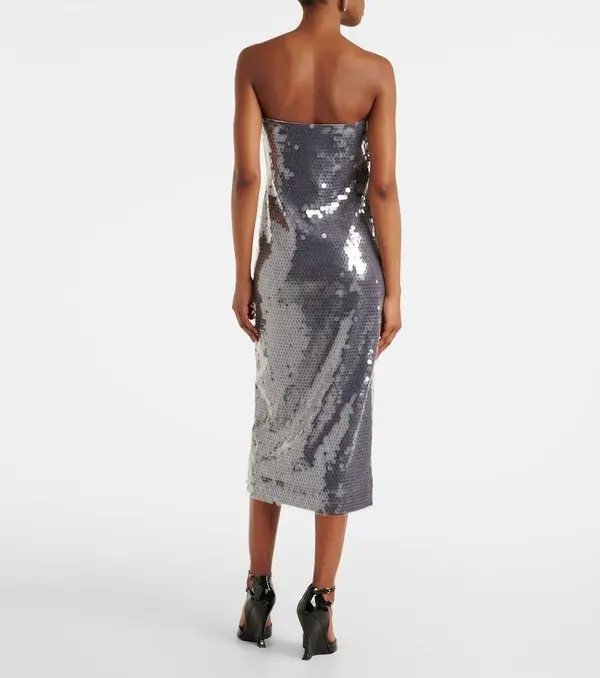 Sportmax Sequined Jersey Midi Dress