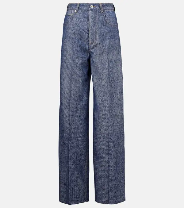 Bottega Veneta Trompe L'œil Wide-leg Pants - Blue