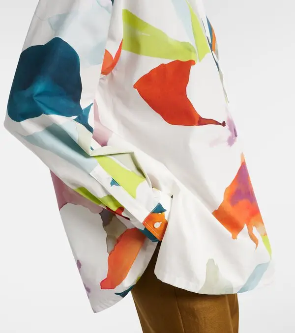 Max Mara Verace Printed Cotton Top - White