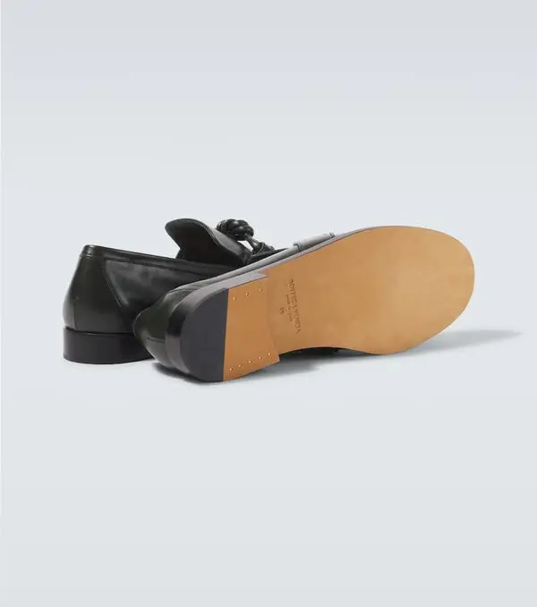 Bottega Veneta Astaire Leather Loafers - Green