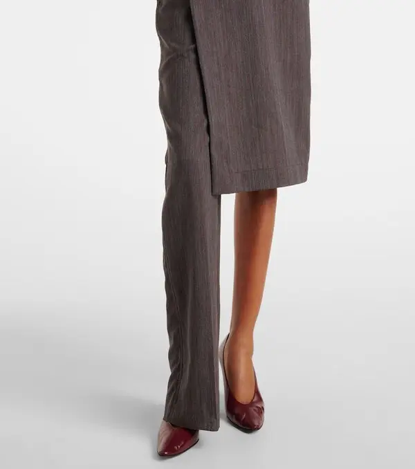 Bottega Veneta Striped Wool Skirt Pants