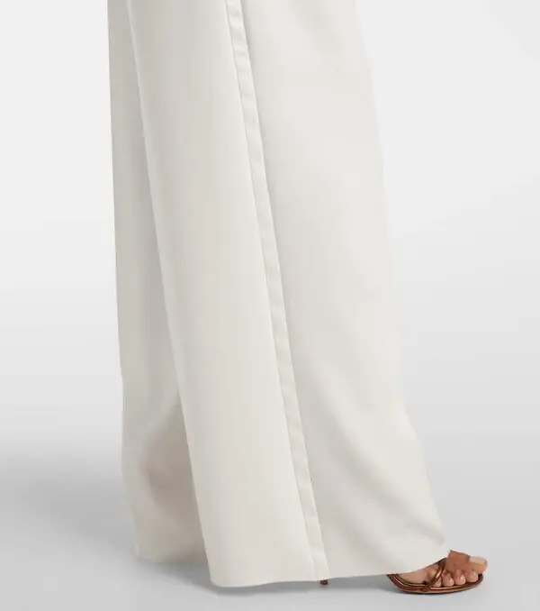 Max Mara Abetone High-rise Wide-leg Pants - Black