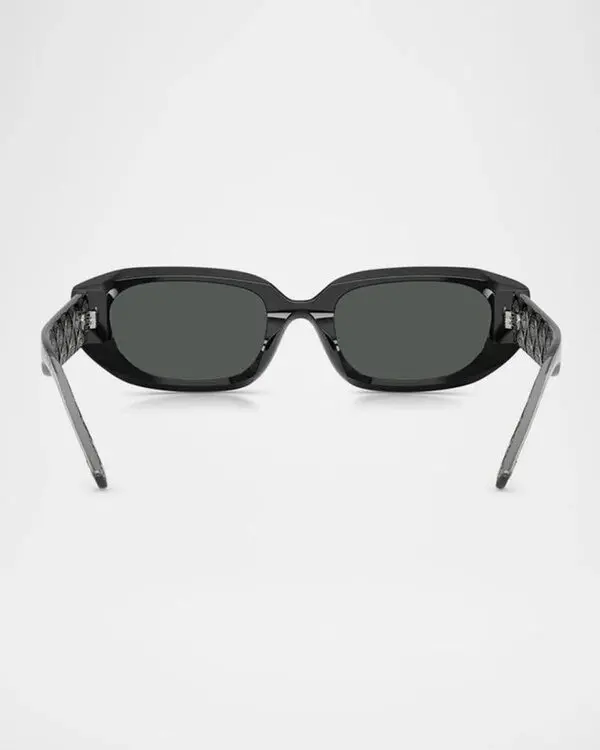 Tory Burch Ty7219u Rectangular Sunglasses - Black