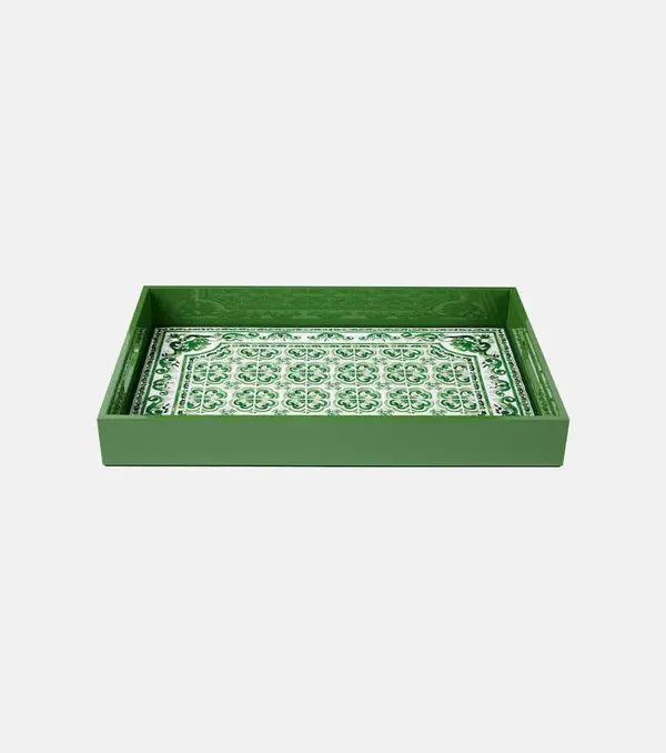 Dolce & Gabbana Majolica Decorative Tray - Green