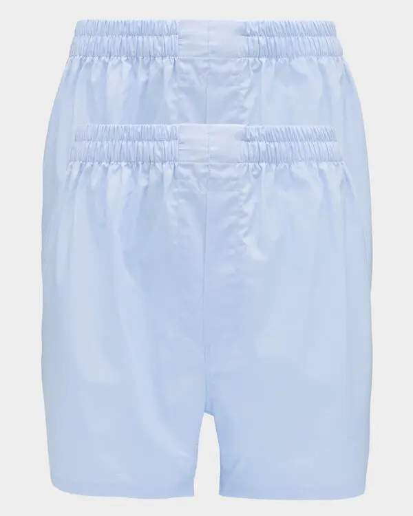 Neiman Marcus Apos;s 2-pack Cotton Boxers - Blue