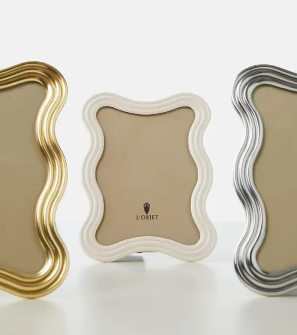 L'Objet Ripple Platinum-plated Picture Frame