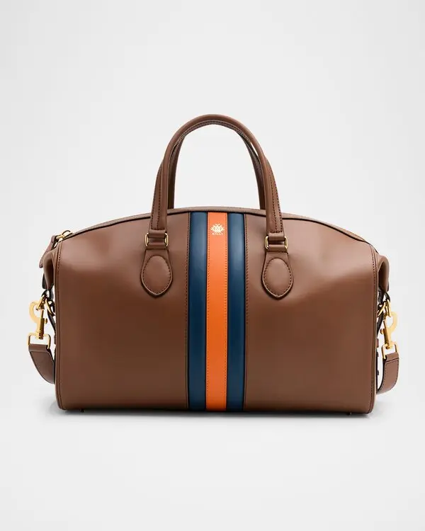 Bally Beckett Leather Weekender Duffel Bag - Multicuerooro