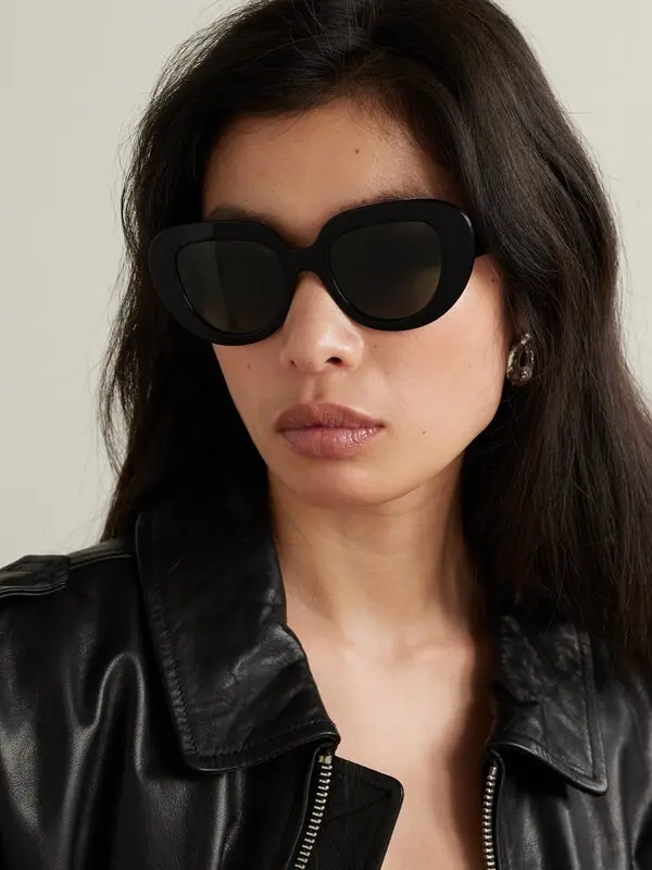 Celine Oversized Butterfly-frame Sunglasses - Black