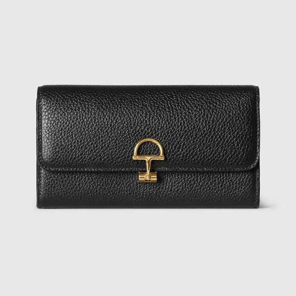 Gucci Softbit Continental Wallet Leather - Black
