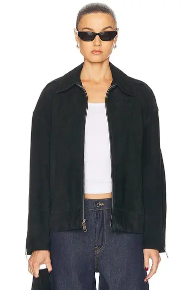 GRLFRND Alek Suede Jacket - Black