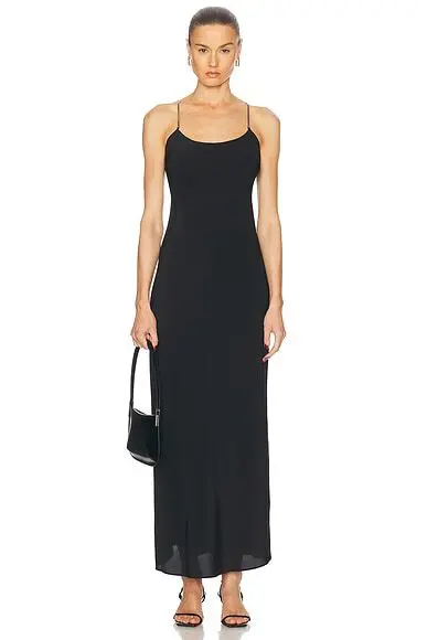 ST. AGNI Fine Chain Silk Slip Dress