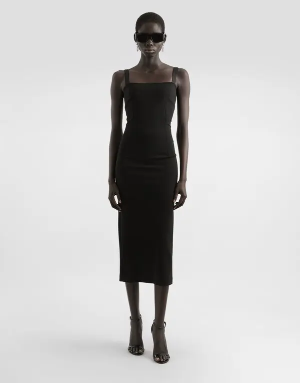 Dolce & Gabbana Jersey Milano Rib Sheath Dress