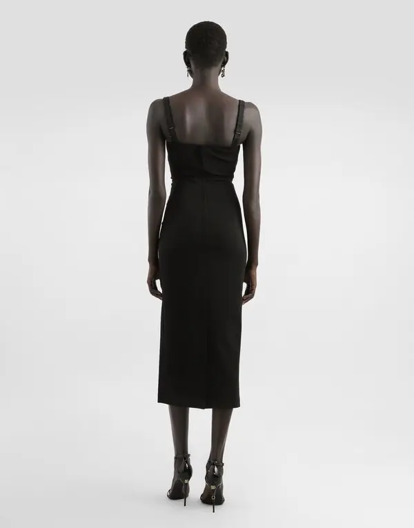 Dolce & Gabbana Jersey Milano Rib Sheath Dress