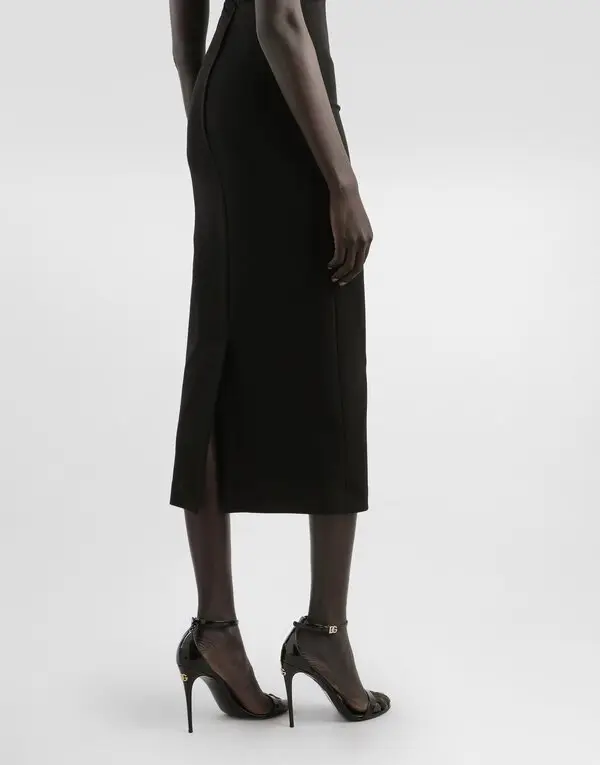 Dolce & Gabbana Jersey Milano Rib Sheath Dress