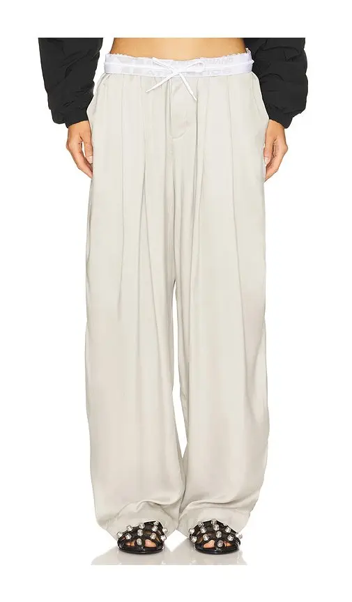 Alexander Wang Trouser With Turned Down Waistband
