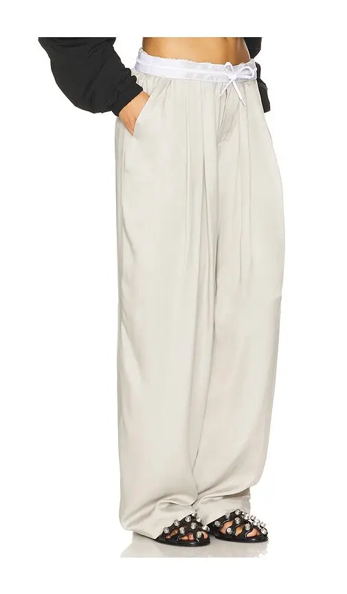 Alexander Wang Trouser With Turned Down Waistband