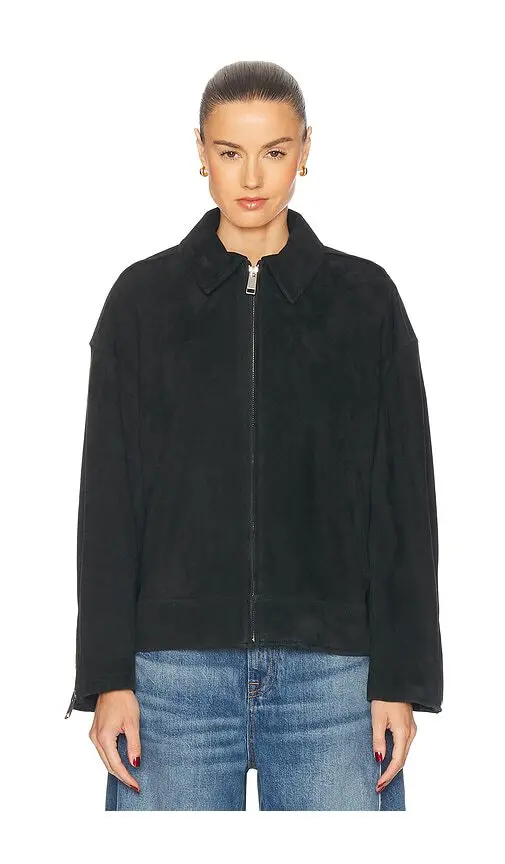 GRLFRND Alek Suede Jacket - Black