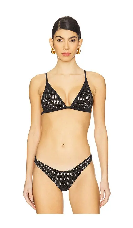 GIGI C Jamie Bikini Top - Black