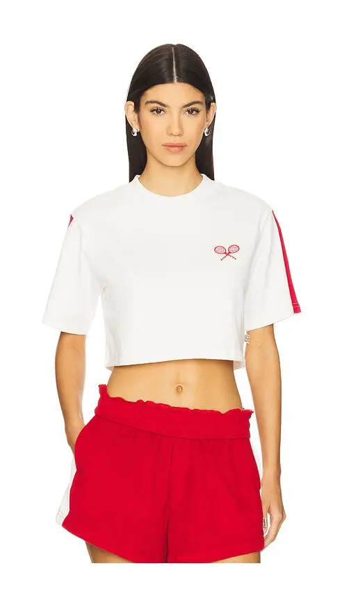 ARAMINTA JAMES Racquet Crop Tee