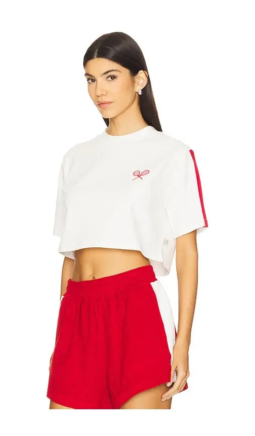 ARAMINTA JAMES Racquet Crop Tee
